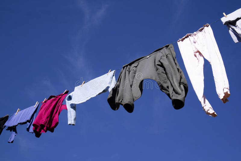 Laundry hanging stock image. Image of flush, sheets, lying - 23571195