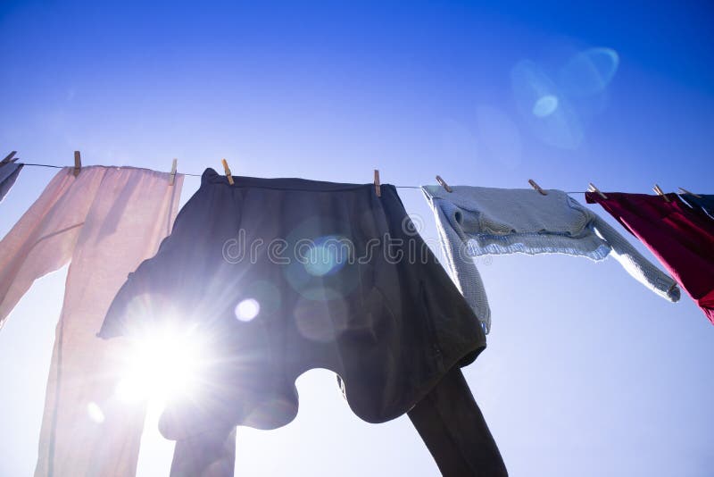 Laundry hanging stock image. Image of flush, sheets, lying - 23571195