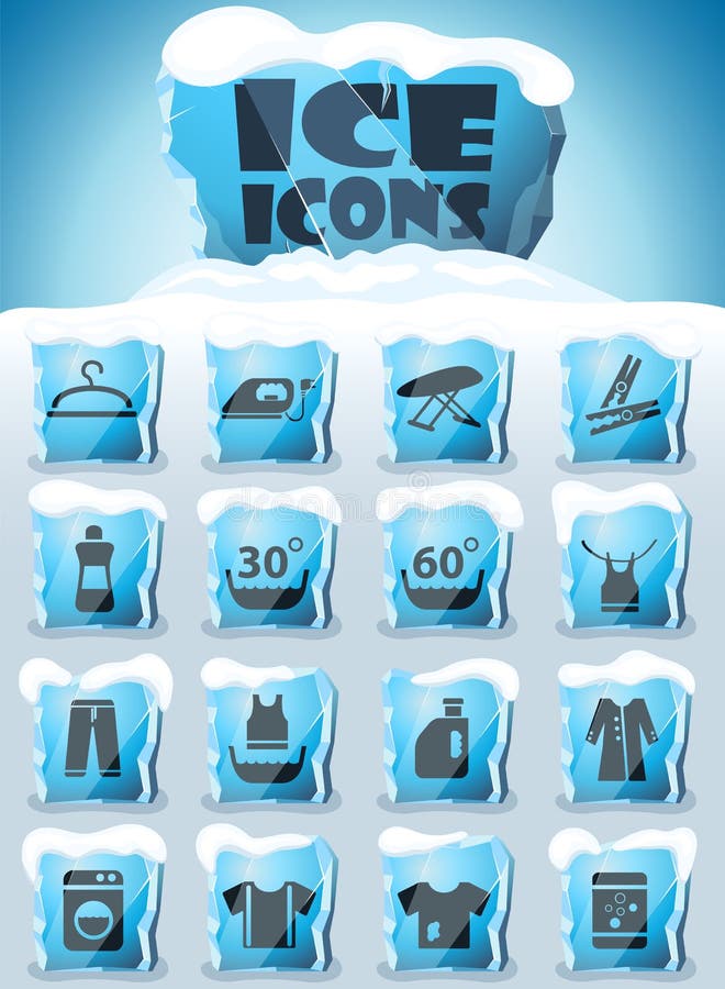 Laundry icon set stock vector. Illustration of rope - 148749009