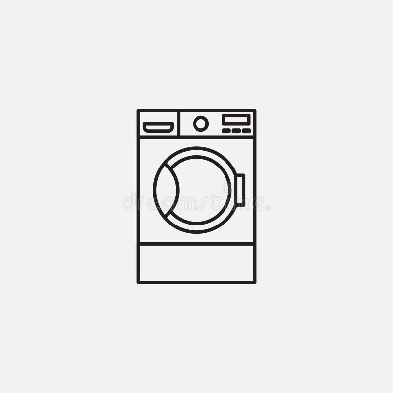 Laundryline in Thin Line Black Color. Flat Simple Vector Symbols ...
