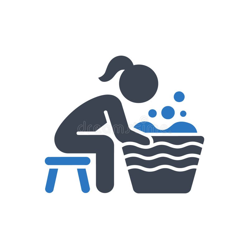 Laundry Icon stock vector. Illustration of laundry, wash - 373151993