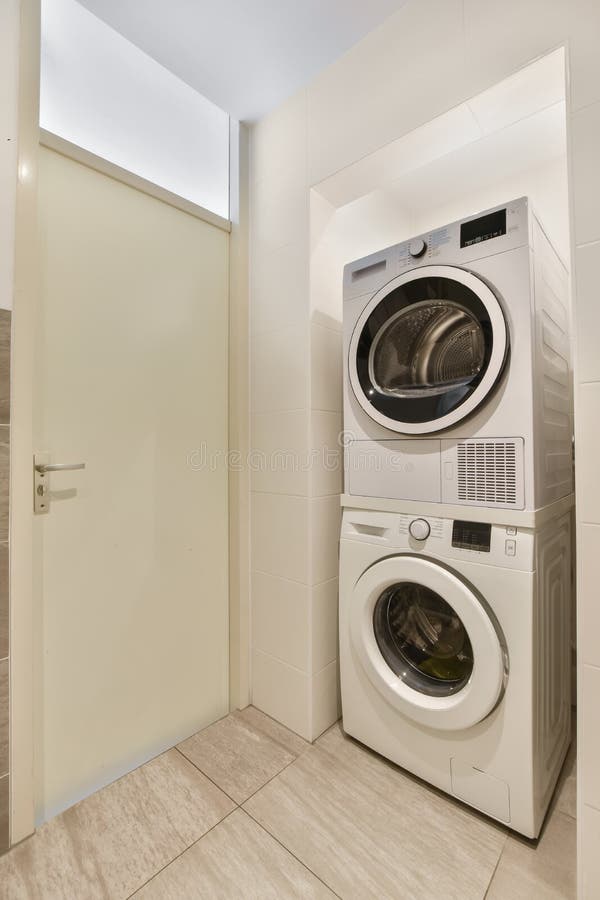 Laundry interior design stock photo. Image of modern - 239747088