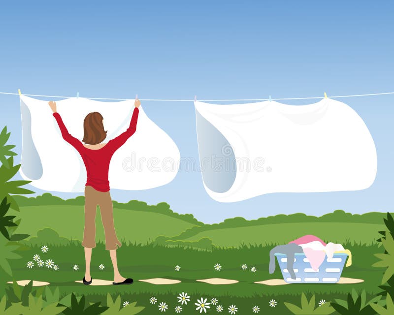 Laundry Line Stock Illustrations – 42,106 Laundry Line Stock ...