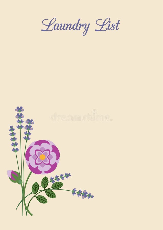 Laundry List Stock Illustrations – 242 Laundry List Stock Illustrations ...
