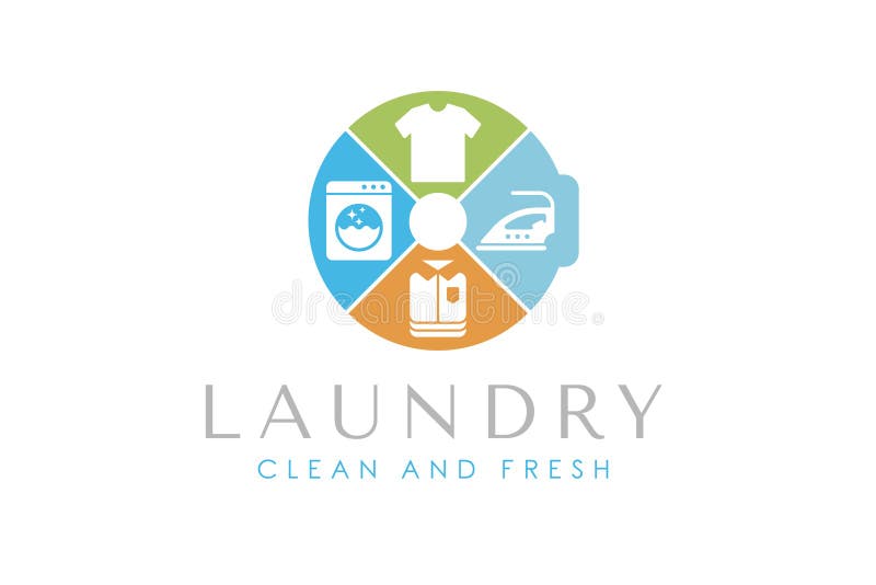 Laundry Logo Design Template. Creative Washing Machine Concept for ...