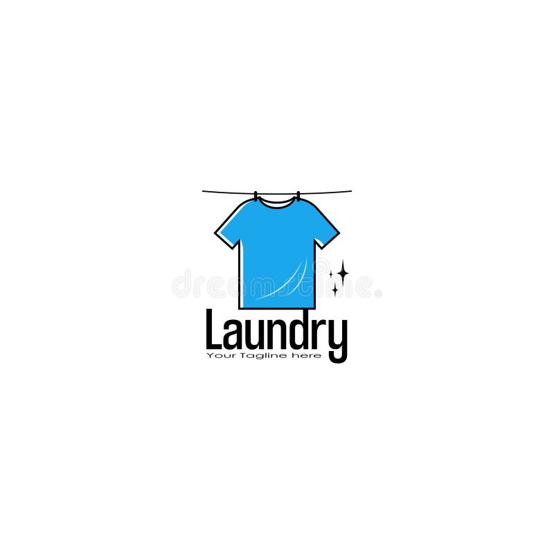 Laundry Logo Design Vector Graphics Stock Vector - Illustration of ...