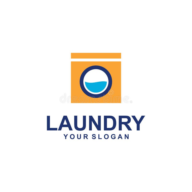 Laundry Logo Template Design Vector Stock Illustration - Illustration ...