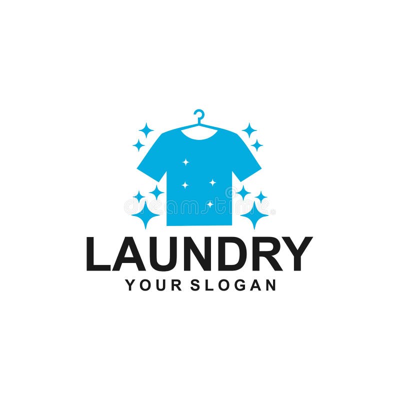 Laundry Logo Template Design Vector Stock Illustration - Illustration ...