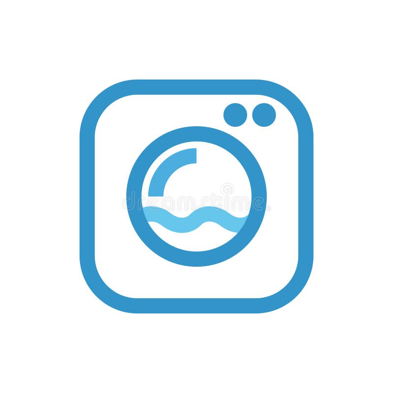 Laundry Logo Template Icon stock vector. Illustration of logotype ...