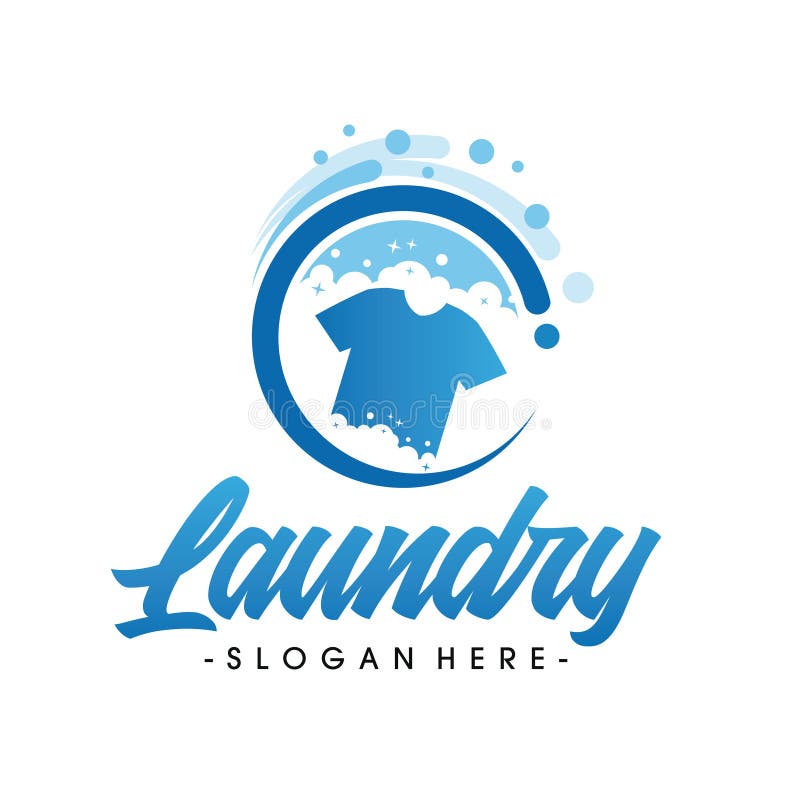 Laundry Logo Vector stock vector. Illustration of abstract - 184673878