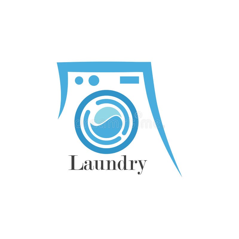 Laundry logo vector stock vector. Illustration of business - 235132651