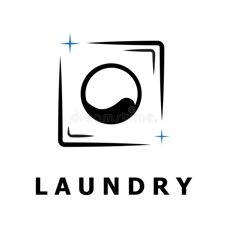 Laundry logo vector stock vector. Illustration of blue - 277468137