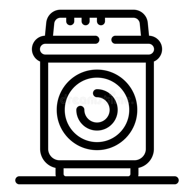 Laundry Machine Icon Depicting Clothes Washing Concept Stock ...