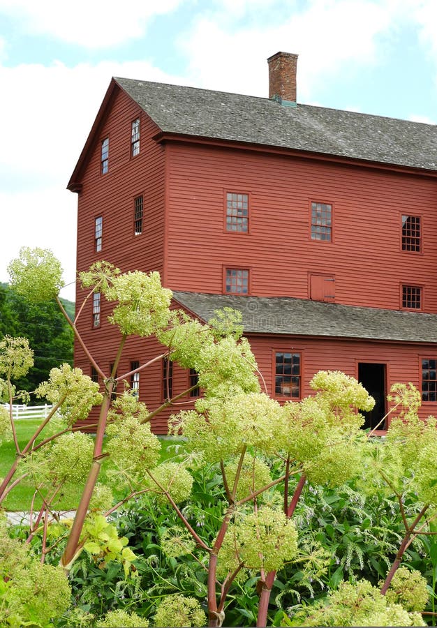 Hancock Shaker Laundry and Machine Shop Building Stock Image - Image of ...