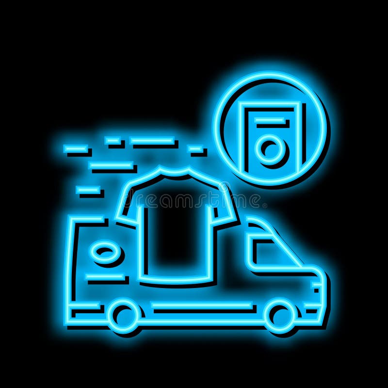 Delivery Neon Icon. Delivery Service. Fast Courier. Truck Icon Set ...