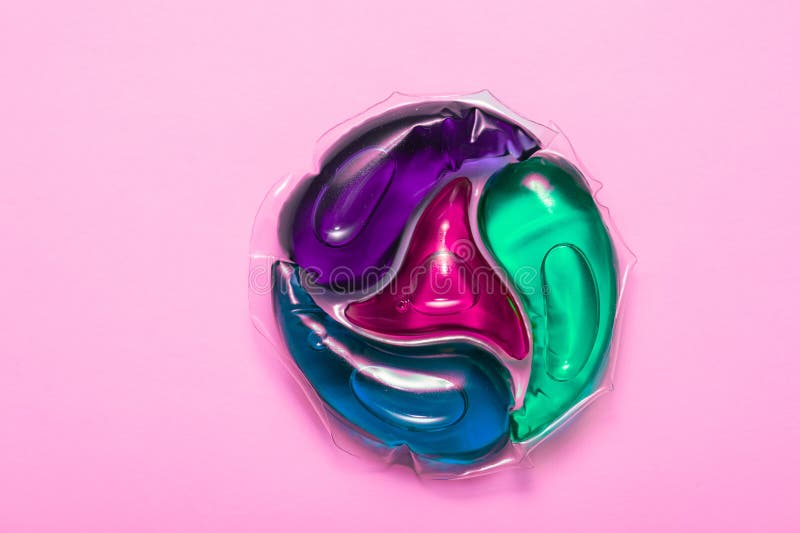 Laundry Pod on White Background Stock Image - Image of laundry, fluid ...