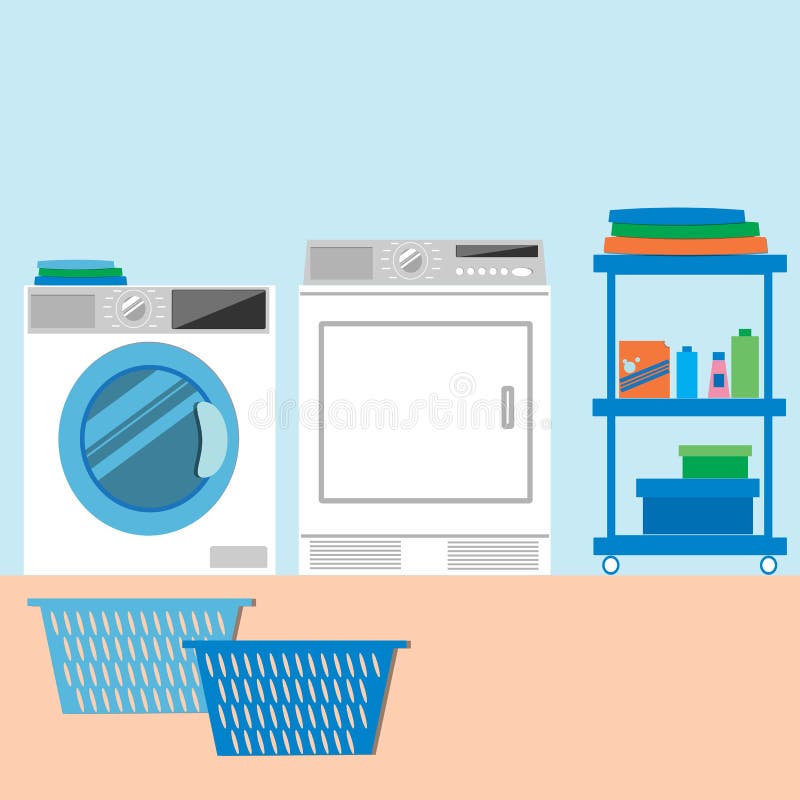 Washing Laundry Flat Stock Illustrations – 15,487 Washing Laundry Flat ...