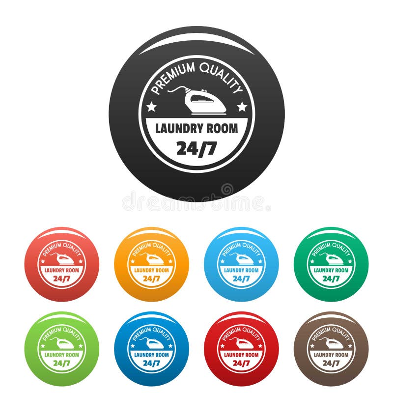 Laundry Room Logo, Simple Style Stock Illustration - Illustration of ...