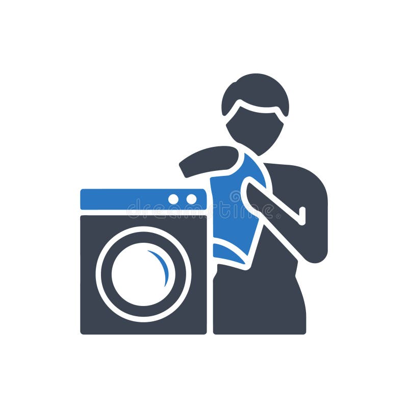 Laundry Service Icon stock vector. Illustration of symbol - 384696386