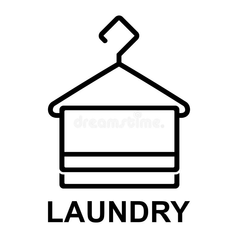 Laundry Service Icon for Web and App Stock Vector - Illustration of ...