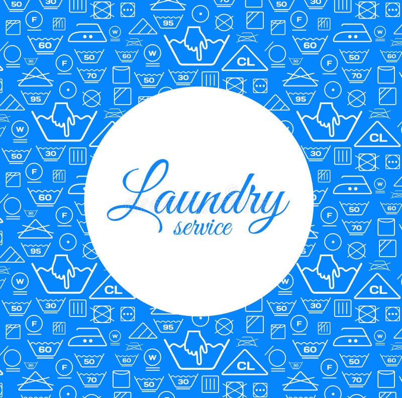 Laundry Service Vector Illustration Stock Vector - Illustration of ...