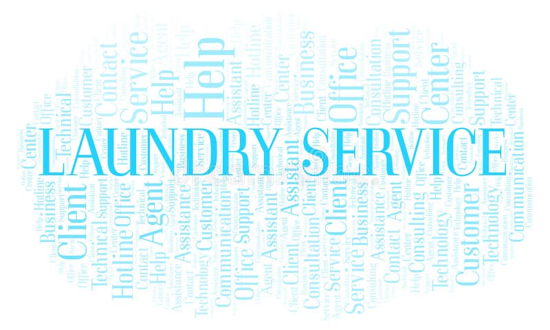 Laundry Service word cloud stock illustration. Illustration of poster ...
