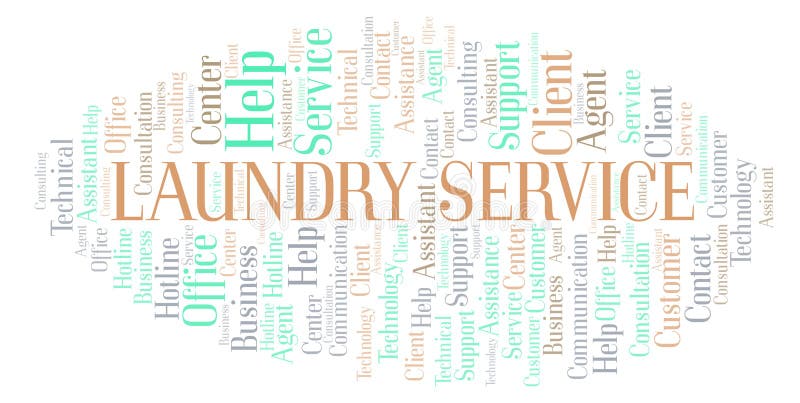 Word Laundry Written with Transparsnt Letters on the Mixed Updifferent ...