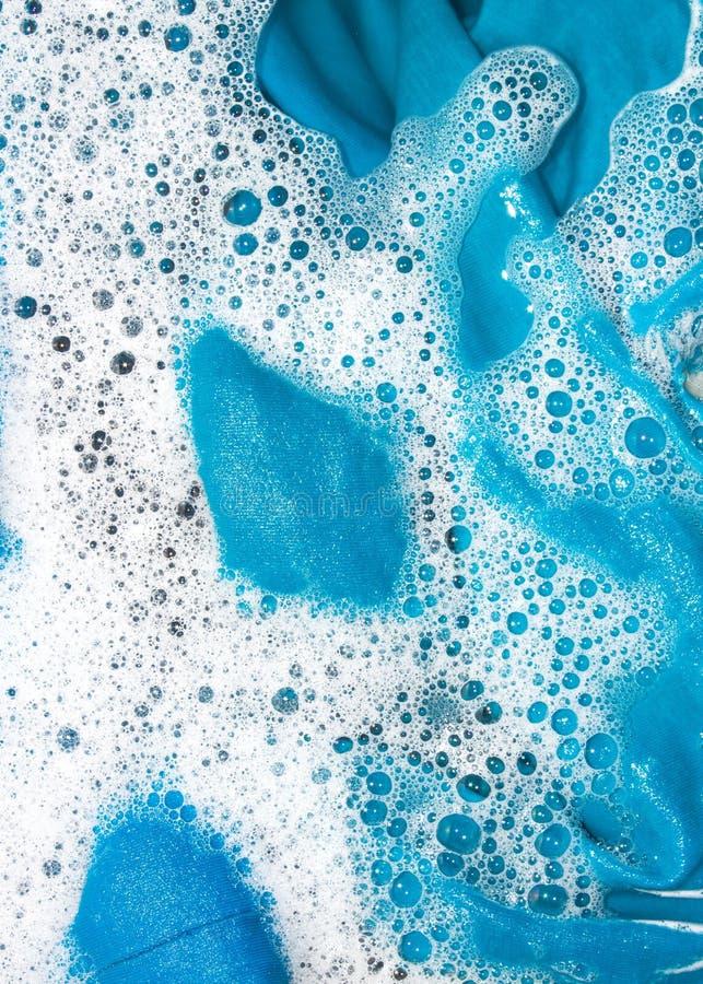 Linen Soaked in Water with Powder. Stock Photo - Image of bright ...