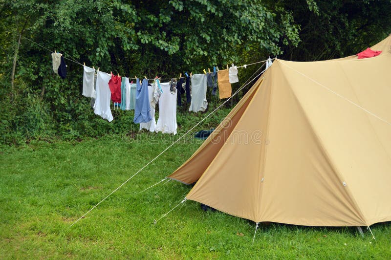 Laundry stock image. Image of bivouac, clothing, line - 32646859