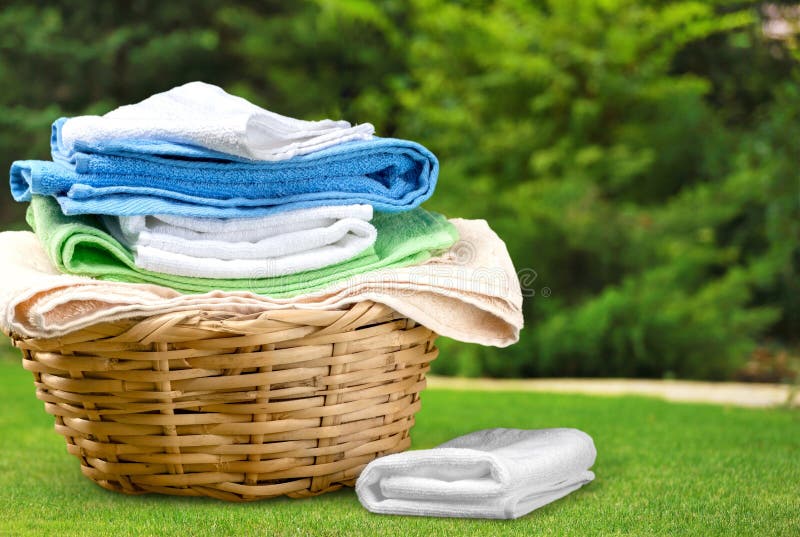 Laundry stock photo. Image of basket, laundry, towel - 72403498
