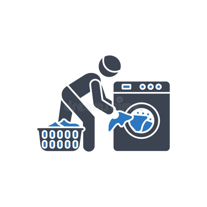 Laundry Washing Icon stock vector. Illustration of washing - 373151700