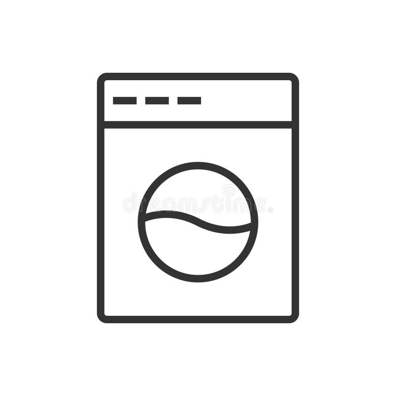 Laundry Washing Machine Icon Stock Vector - Illustration of device ...