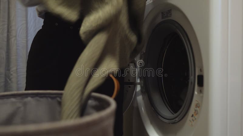 Laundry. stock video. Video of equipment, care, closeup - 201402923