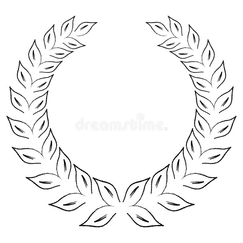 Laurel wreath (Vector) stock vector. Illustration of isolated - 9683498