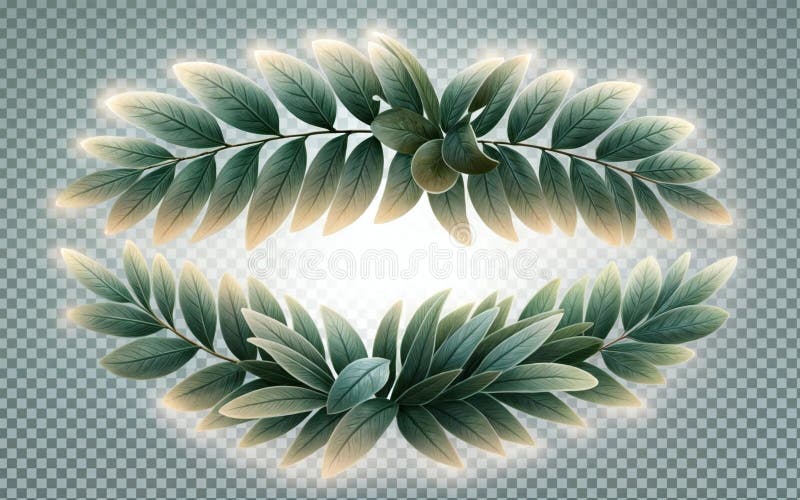 Laurel Design with Transparent Effect Stock Illustration - Illustration ...