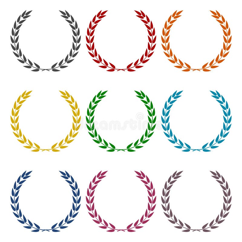 Laurel Icon stock vector. Illustration of coat, laurel - 100486506