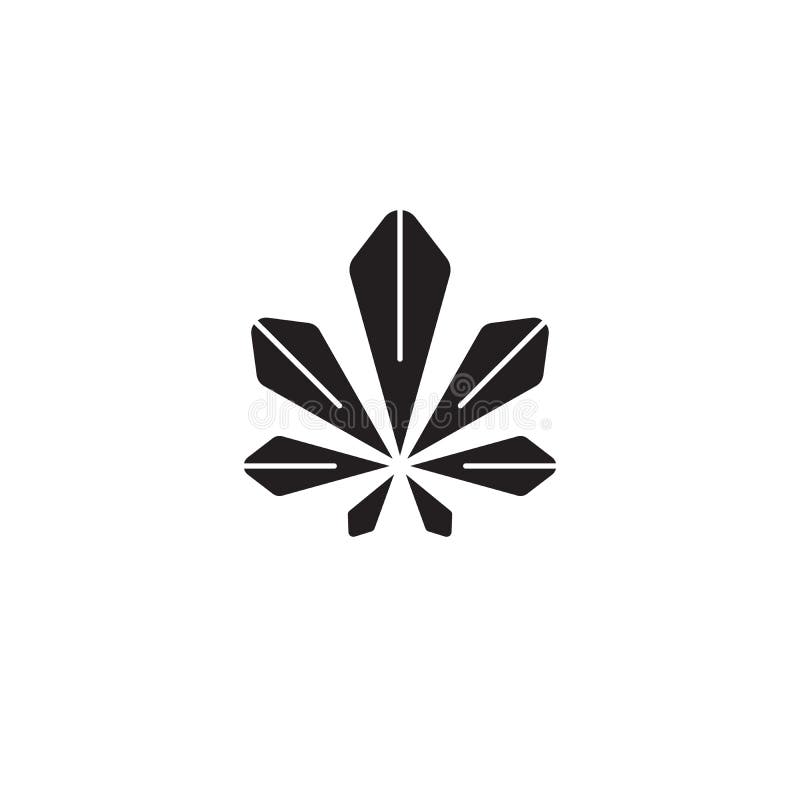 Laurel Leaf Black Vector Concept Icon. Laurel Leaf Flat Illustration ...