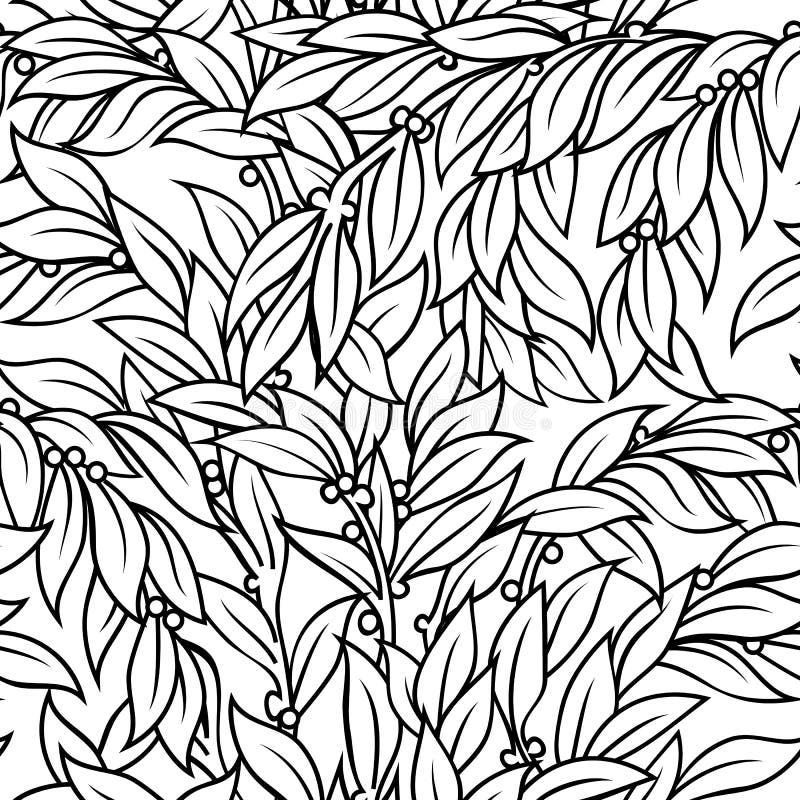 Laurel seamless background stock vector. Illustration of floral - 38791760