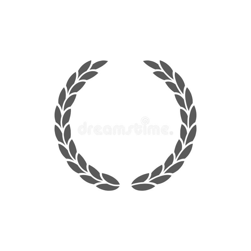 Laurel Wreath Black Vector Icon Stock Vector - Illustration of design ...