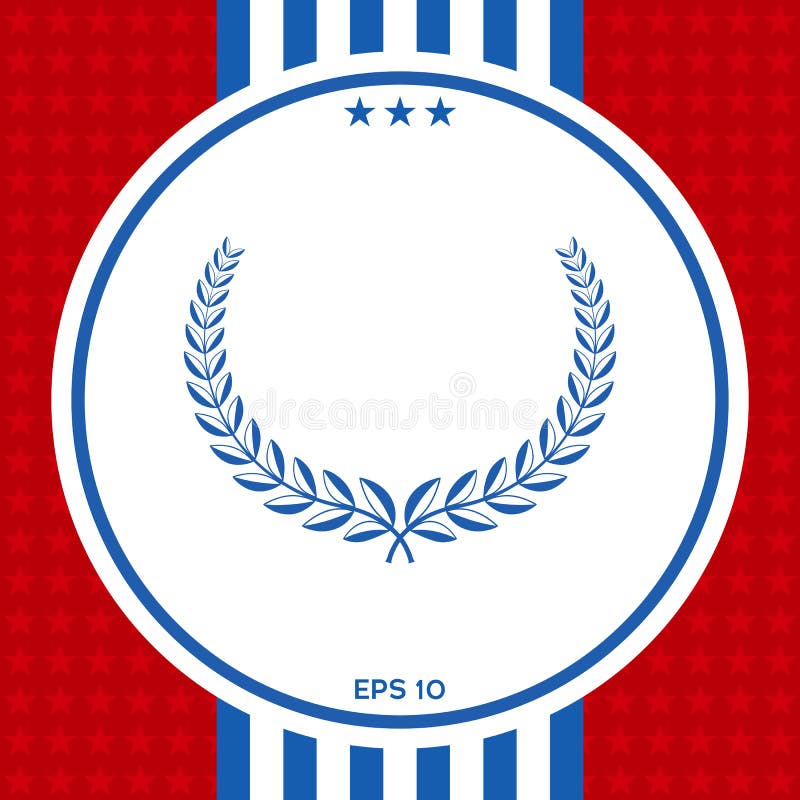 Laurel Wreath. Element for Yor Design Stock Vector - Illustration of ...