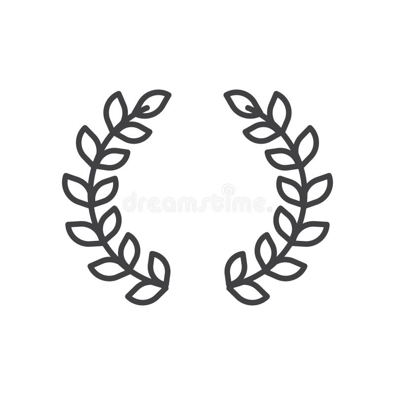 Laurel Icon Linear Stock Illustrations – 2,472 Laurel Icon Linear Stock ...