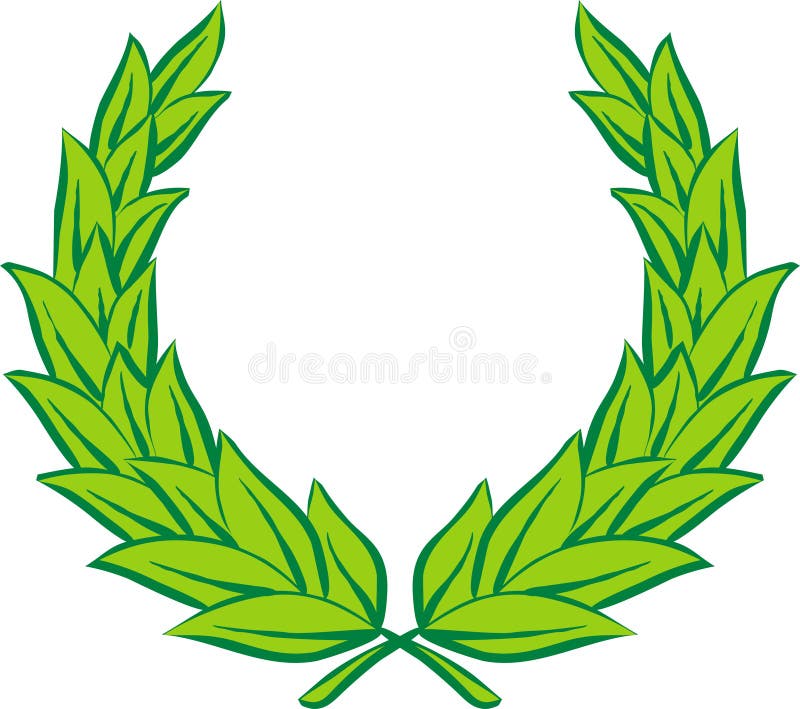 Laurel wreath (Vector) stock vector. Illustration of isolated - 9683498
