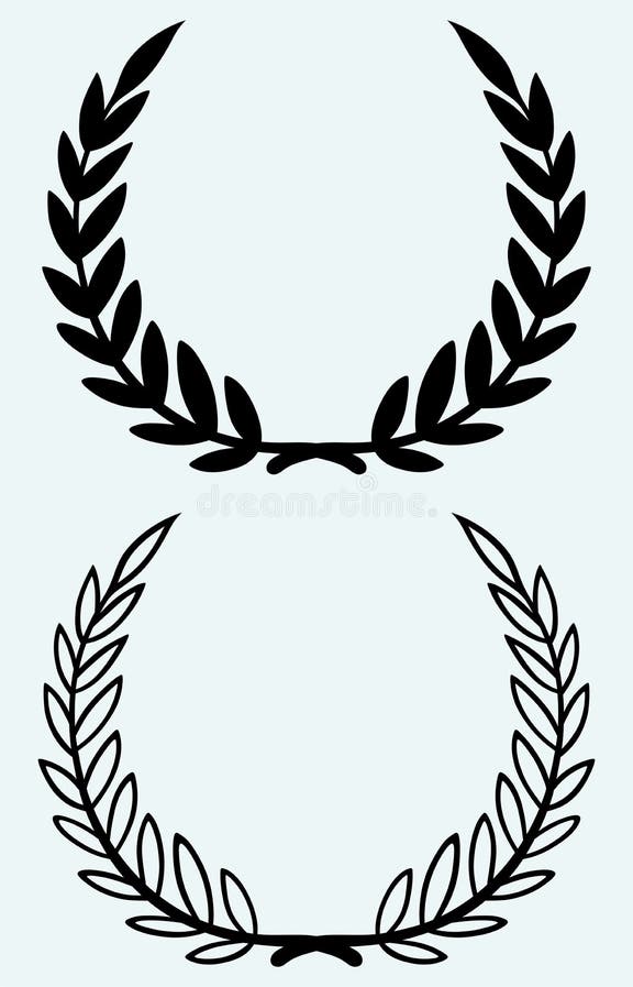 Draw Vector Laurel Wreaths Stock Illustrations – 32 Draw Vector Laurel ...