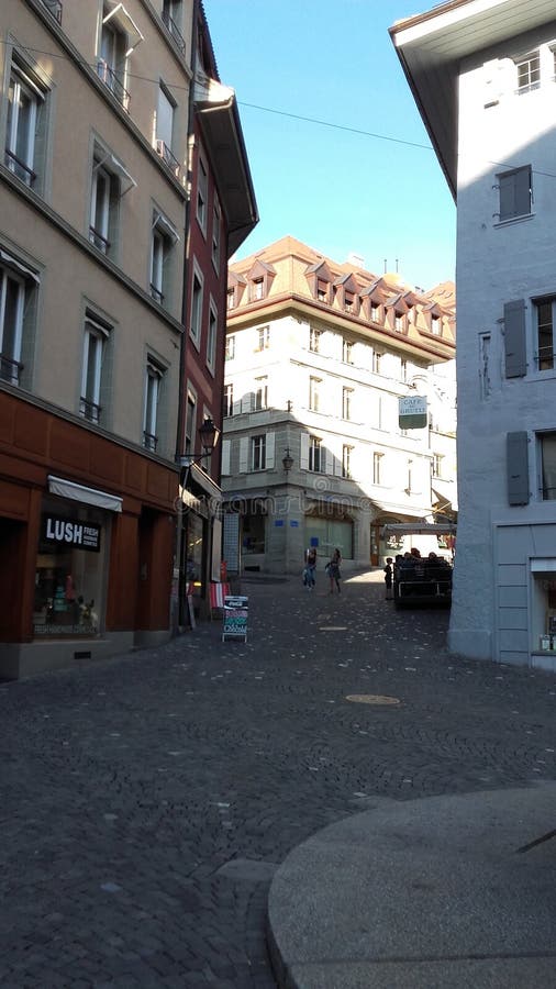 Lausanne view editorial image. Image of swiss, view, cathedral - 59680065