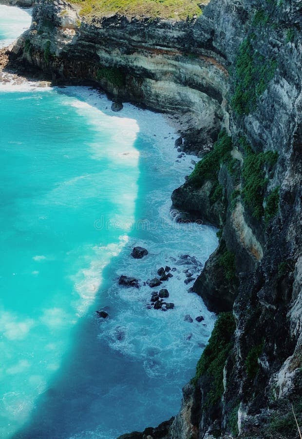 Beautiful View of the Blue Sea and Cliffs As Photo Objects Stock Image ...