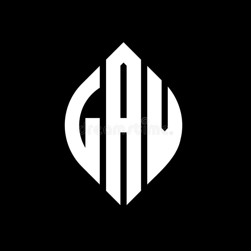 LAV Circle Letter Logo Design with Circle and Ellipse Shape. LAV ...