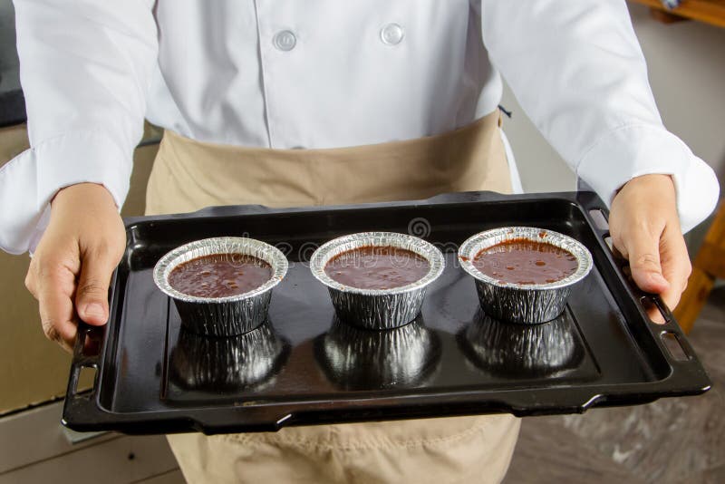 Lava cake to bake stock photo. Image of recipe, cake - 57602540