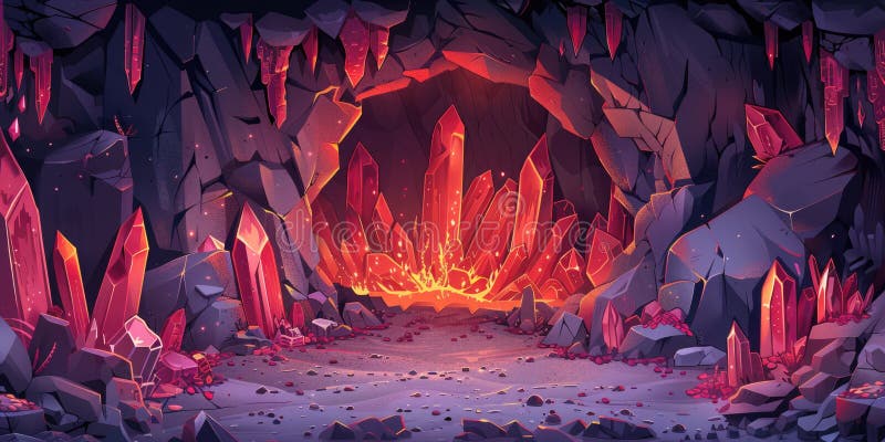 Lava Cave Landscape stock photo. Image of magma, lava - 378013164