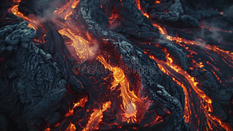 Lava Covered Mountain stock photo. Image of science - 376490516