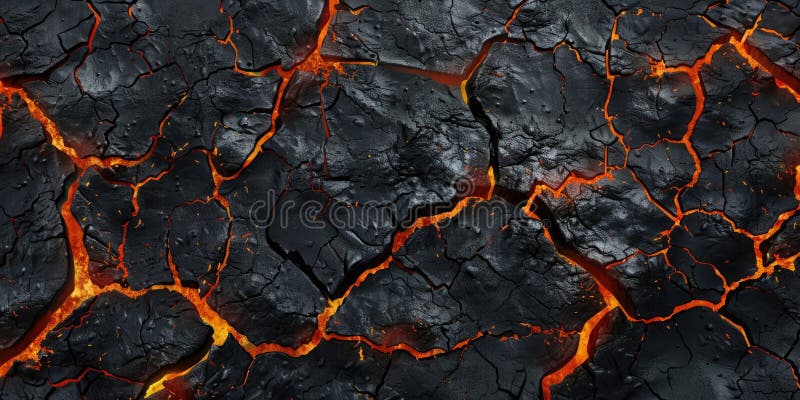 Lava Covered Surface Close Up Stock Image - Image of smoldering, earth ...